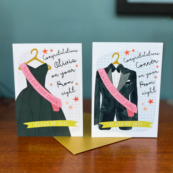 Prom Card with Dress Design - Hendog Designs